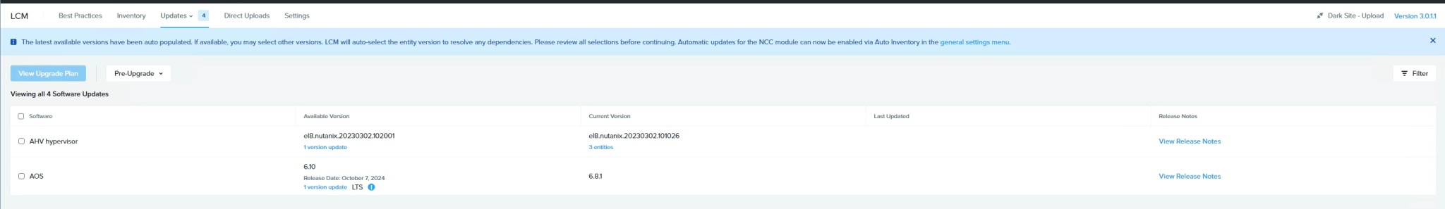 Nutanix CE 2.1 – updating AOS/AHV using LCM – Itskimpossible! Nutanix CE 2.1 – updating AOS/AHV using LCM – Itskimpossible!